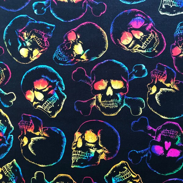Skull Fabric - Etsy