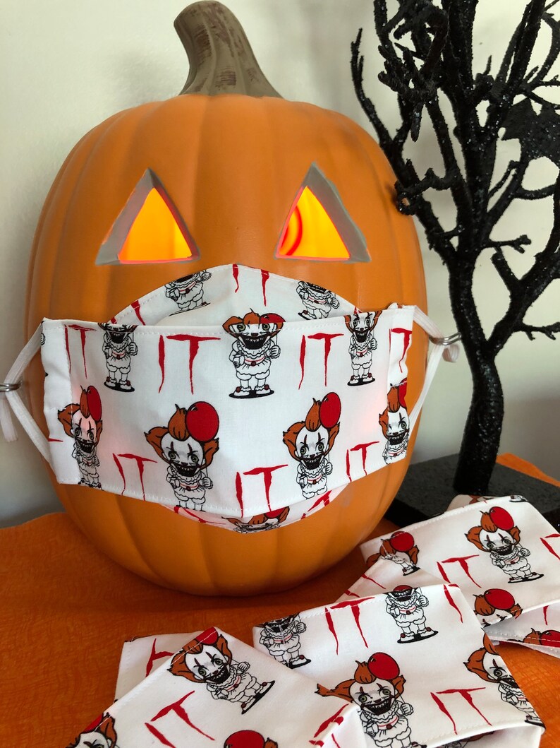 Pennywise It Facemask Origami 3D Halloween Facemask - Etsy