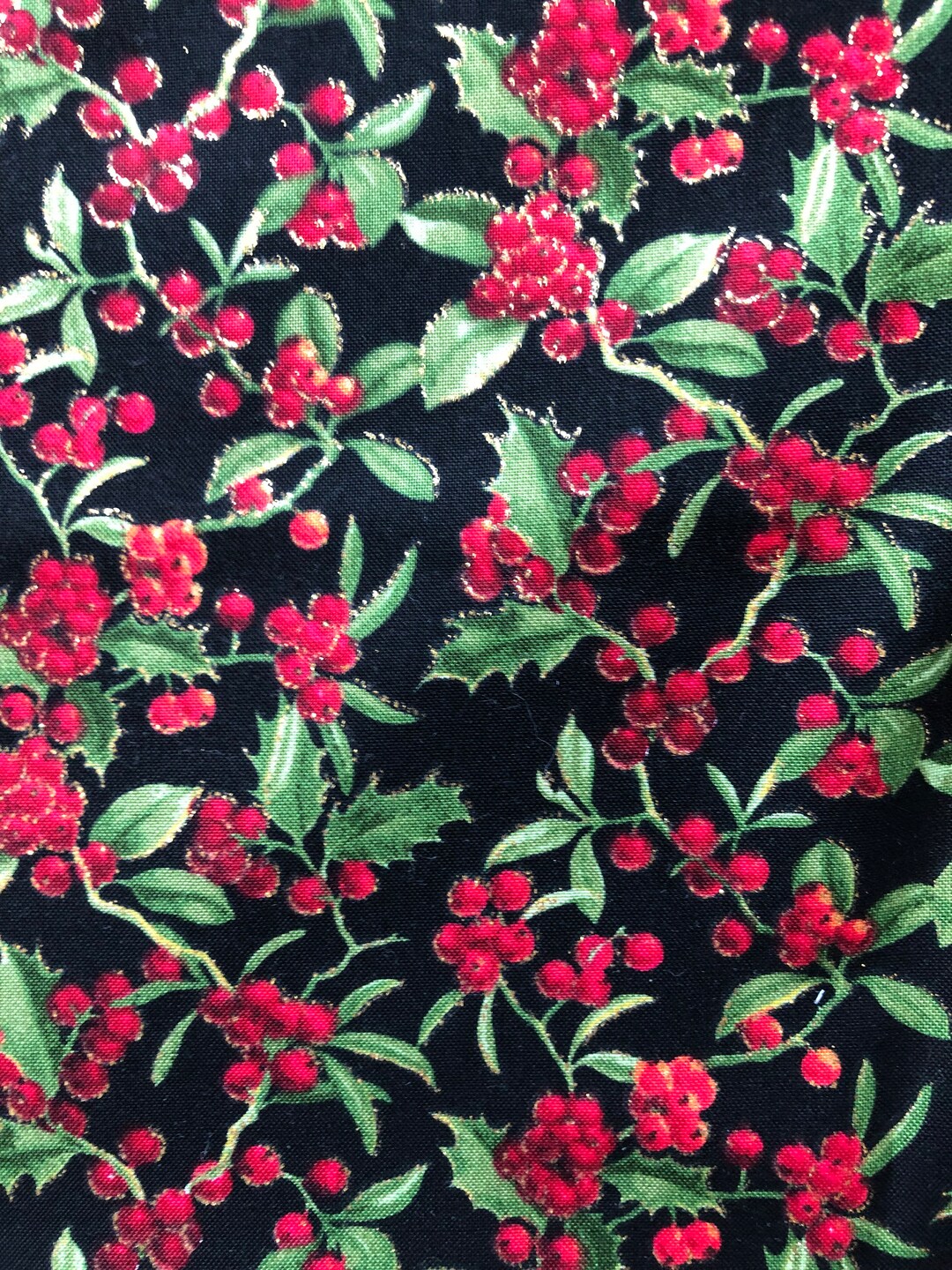 Holly Christmas Fabric Patty Reed Designs Fabric Traditions Holiday ...