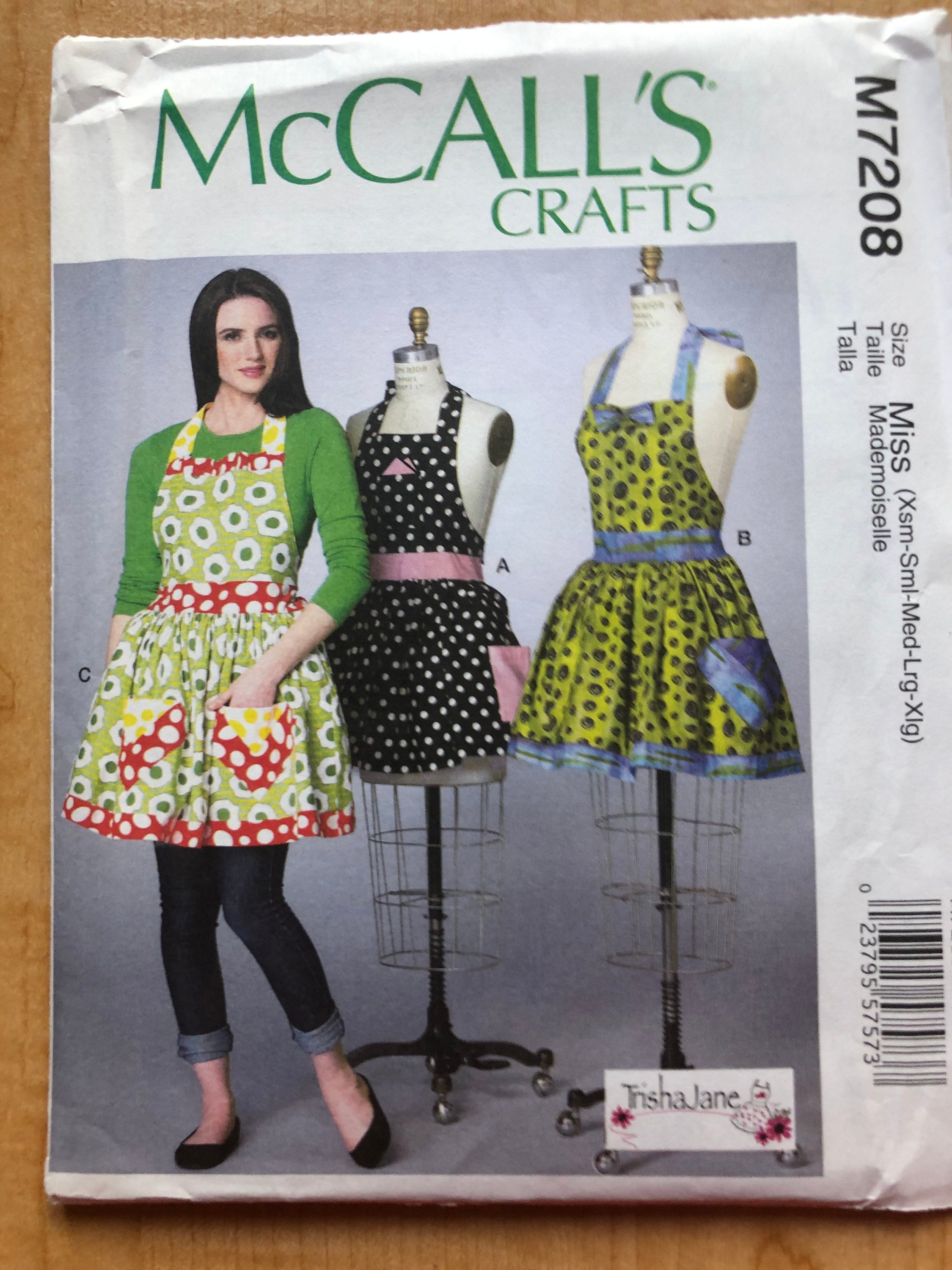 Women's Apron Pattern Mccalls 7208 Crafts M7208 - Etsy