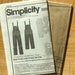 Simplicity S9590 Women's Overalls Pattern Overalls Sewing Pattern - Etsy