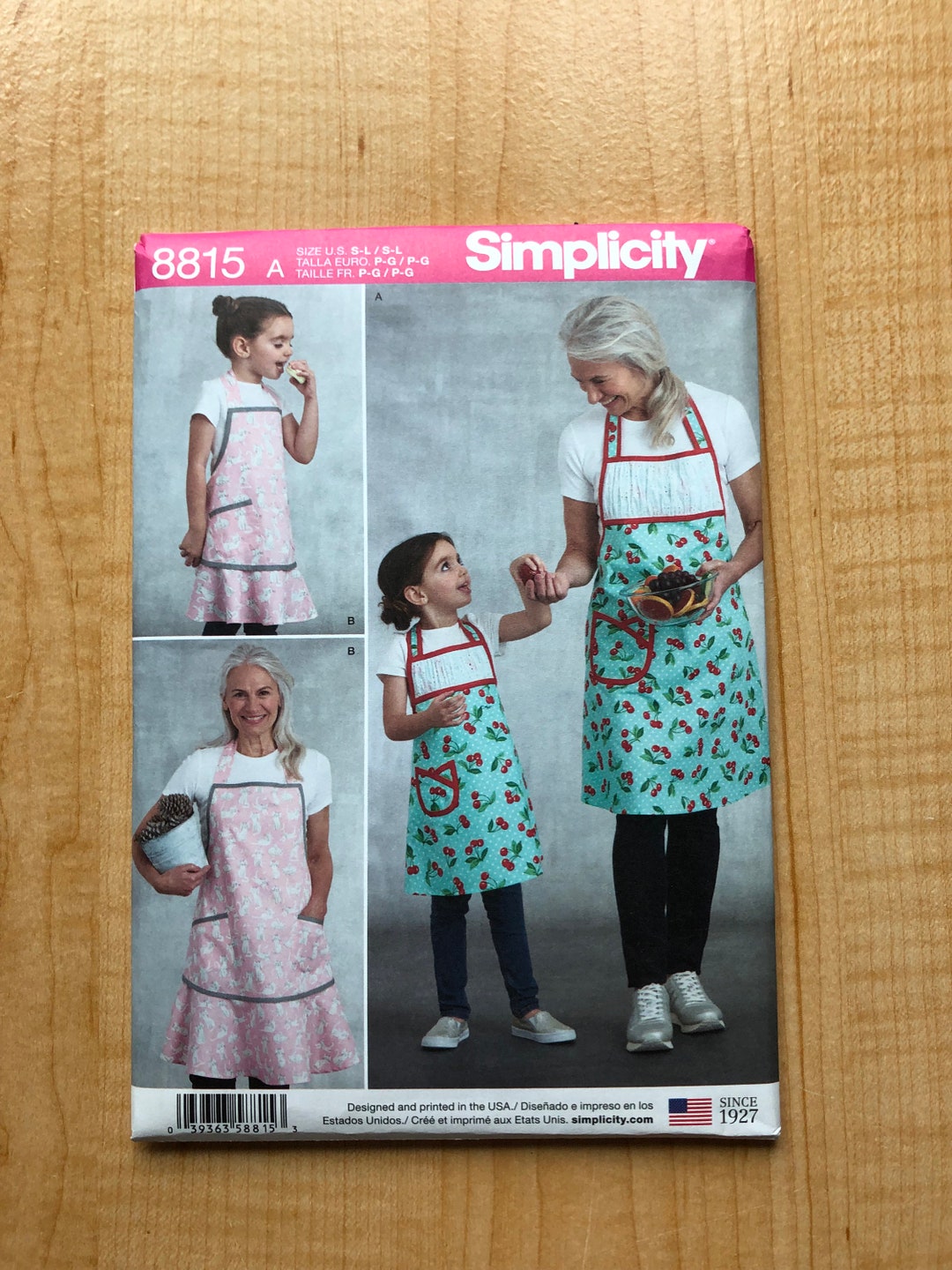 Mother Daughter Apron Patterns Simplicity 8815 Apron Pattern - Etsy