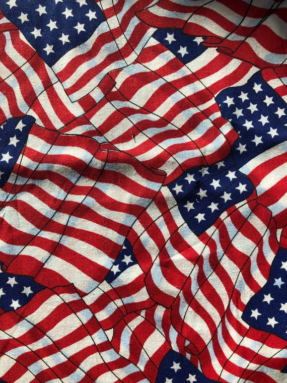 United States Flag Cotton Fabric | Etsy