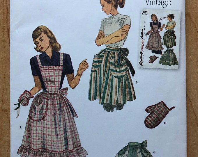 Simplicity Cross Back Apron Pattern S9312 Apron Pattern 9312 - Etsy