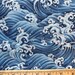 Blue Waves Cotton Fabric Lightweight Woven Cotton Blue Waves Keepsake ...