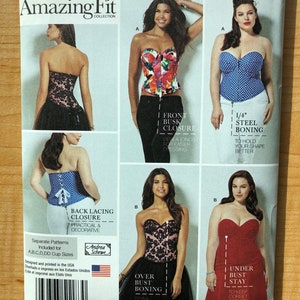 Women's Corset Pattern Simplicity 1183 Bustier Pattern - Etsy
