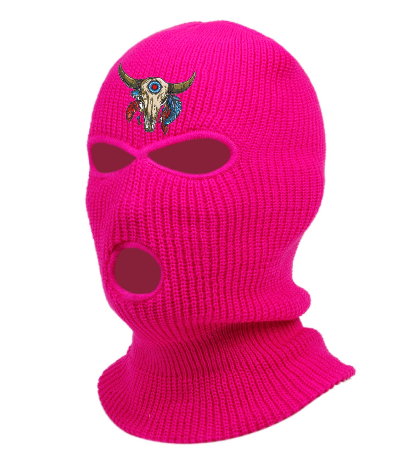 Buffalo Skull 3 Hole Mask Adult Embroidered Full Face Cover - Etsy