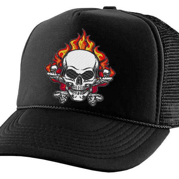 Flame Trucker Hat - Etsy