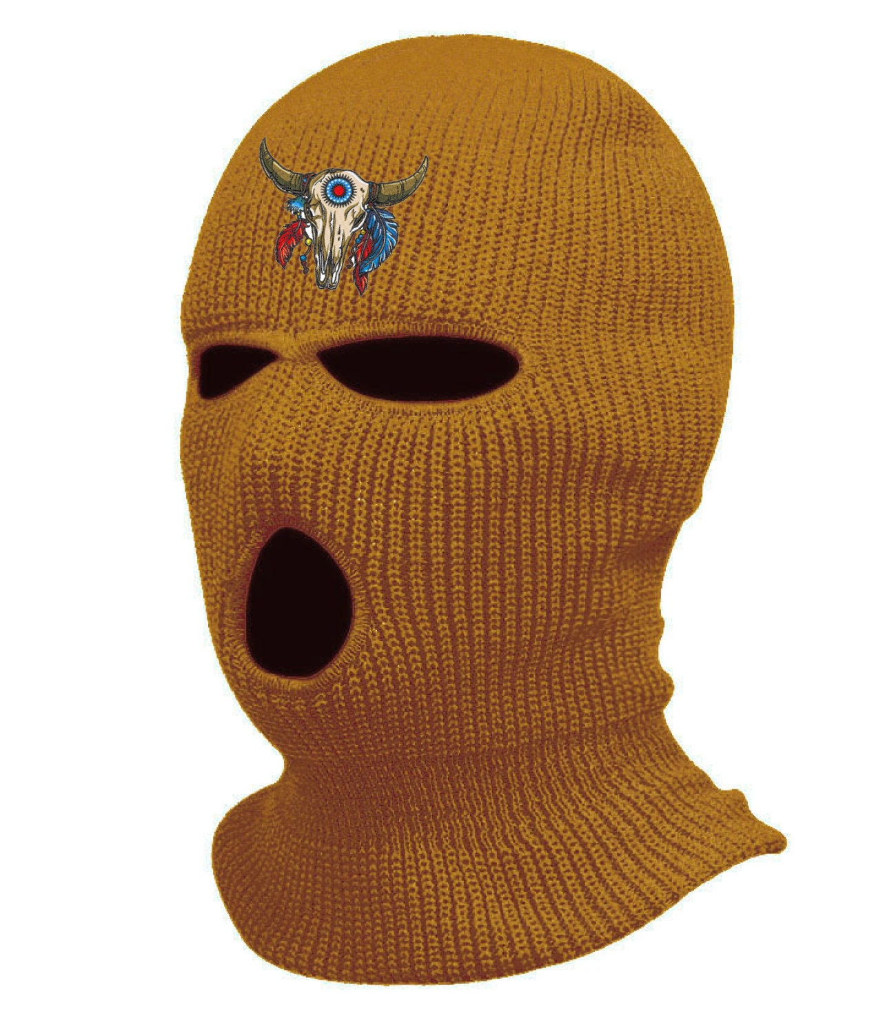 Buffalo Skull 3 Hole Mask Adult Embroidered Full Face Cover - Etsy