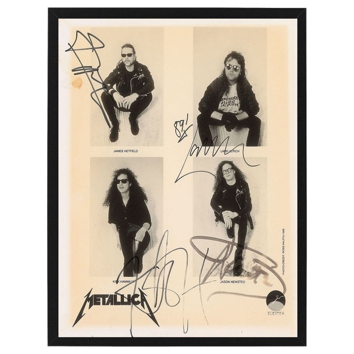 Metallica Fully Signed / Autographed Promo Photo Print 8x10 | Etsy