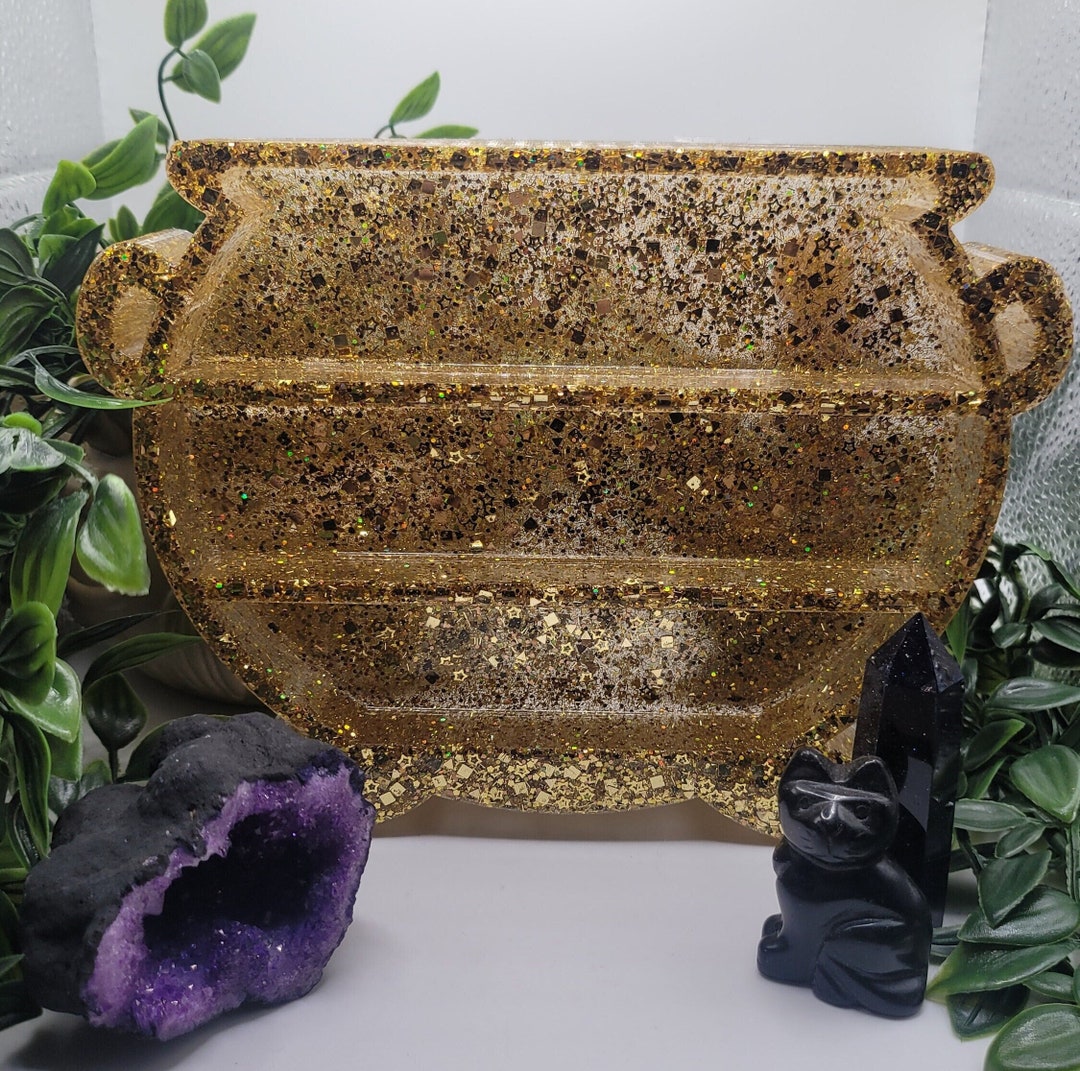 Gold Cauldron Shelf Resin Statue Ready to Ship - Etsy