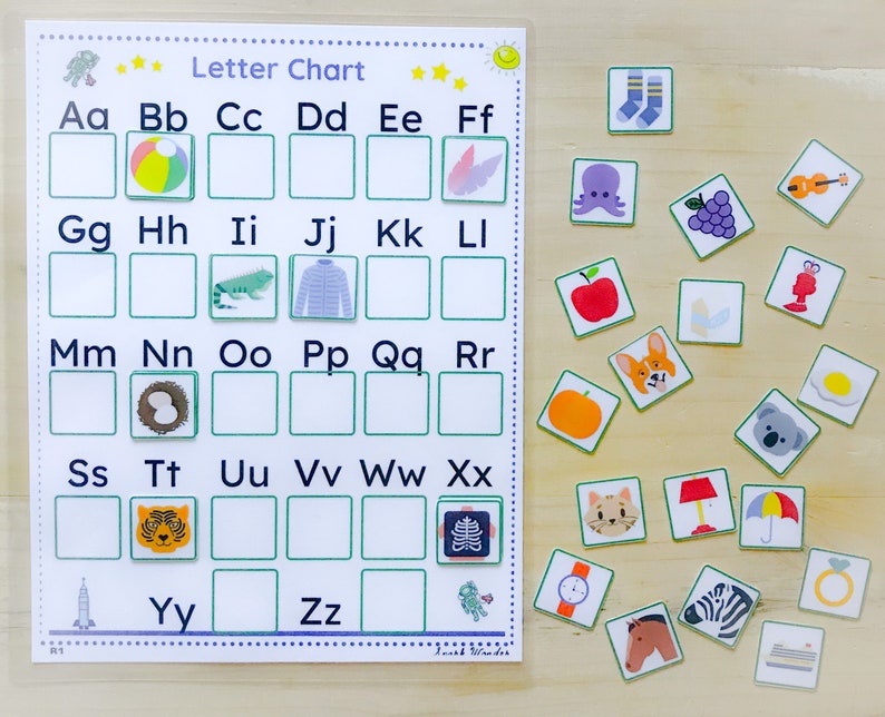 Matching Letter Activity, Busy Binder, Beginning Sound, Printable ...