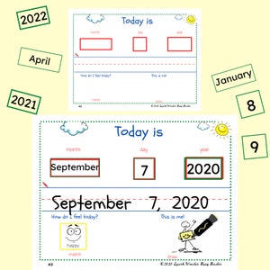 Busy Binder, Kids Calendar, Days of the Week, Seasons, Kindergarten ...
