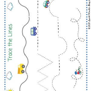 Tracing Activity, Busy Binder, Worksheet, Writing, Preschool, Pre K ...
