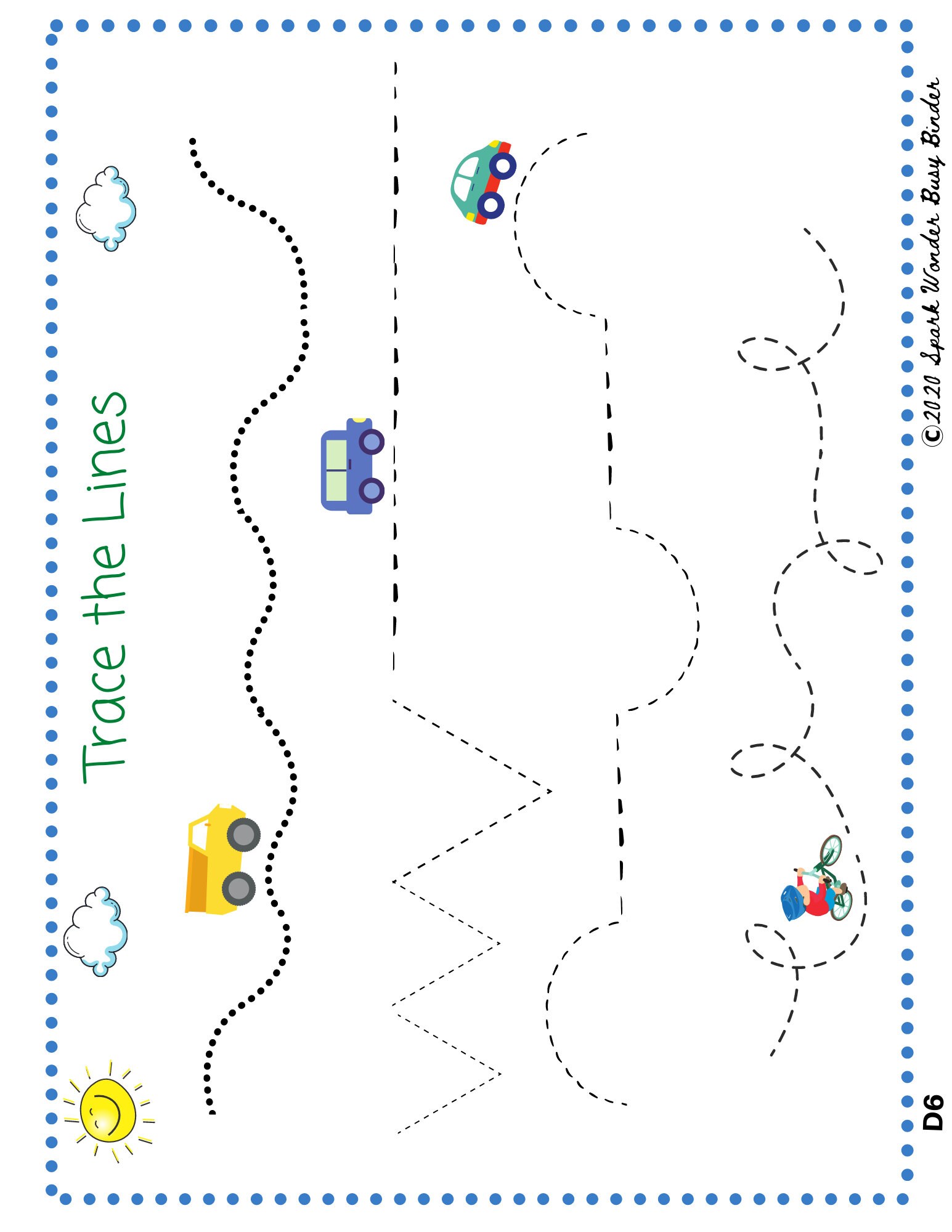 Tracing Activity, Busy Binder, Worksheet, Writing, Preschool, Pre K ...