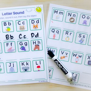 Matching Letter Activity, Busy Binder, Beginning Sound, Printable ...