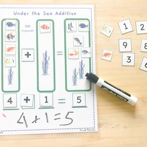 Math Activity Worksheet, Busy Binder, Busy Book, Kindergarten ...