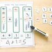 Math Activity Worksheet, Busy Binder, Busy Book, Kindergarten ...