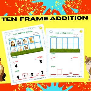 Math Activity Worksheet Busy Binder, Kindergarten, Pre K, Counting ...