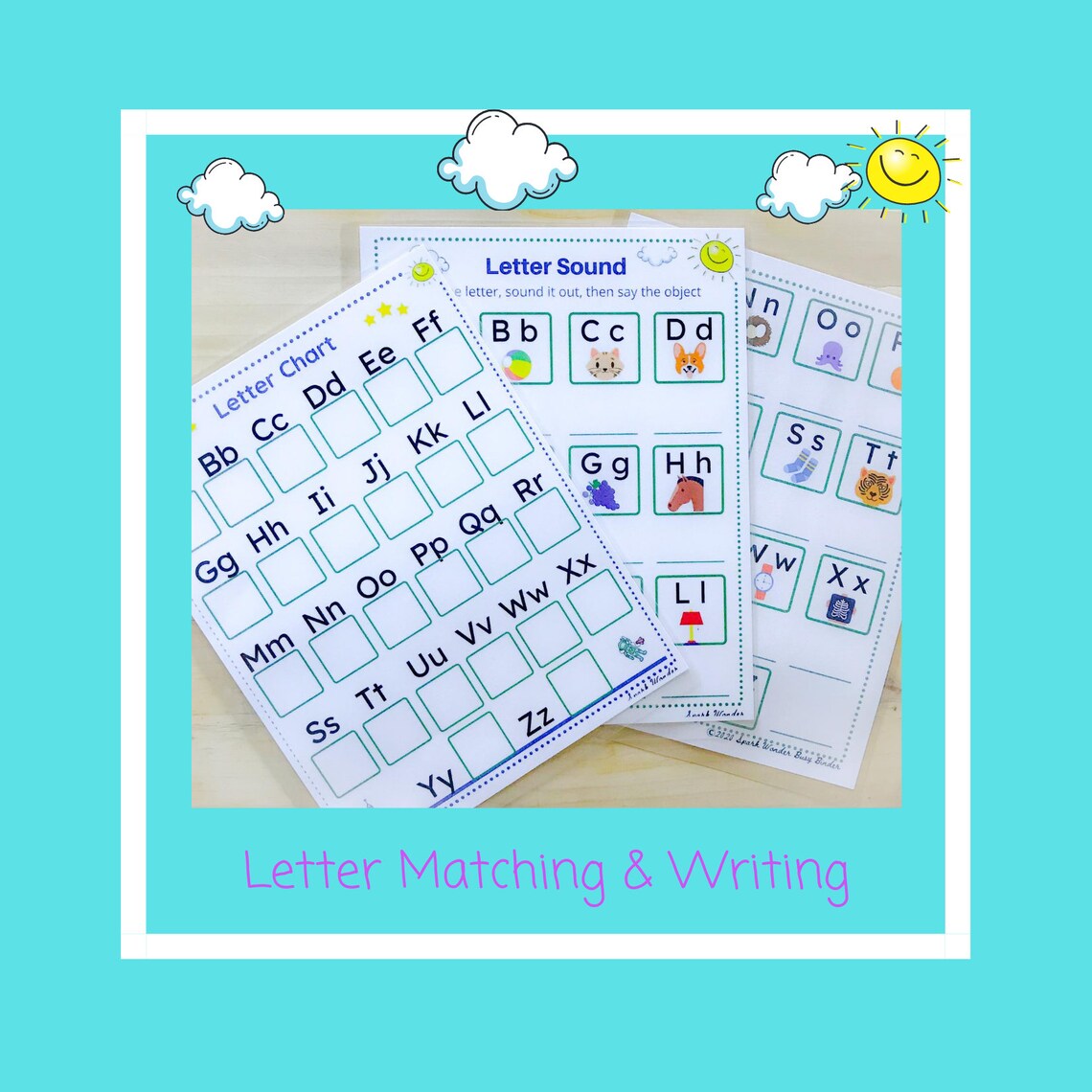 Matching Letter Activity, Busy Binder, Beginning Sound, Printable ...