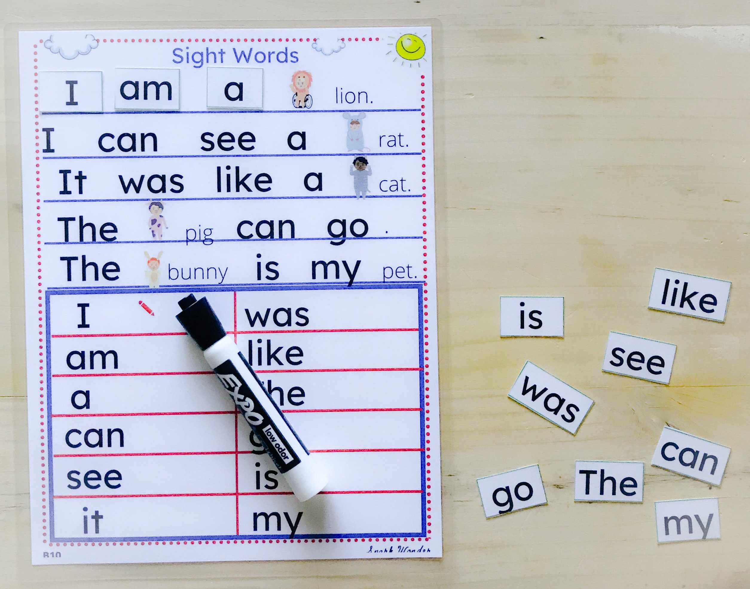 Busy Binder, Word Builder, Sight Words, Writing, Reading, Activity ...