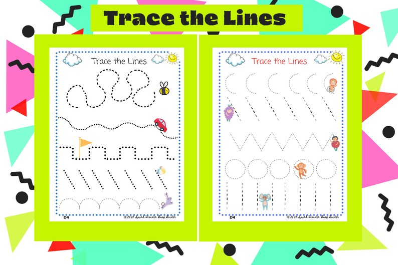 Tracing Activity, Busy Binder, Worksheet, Writing, Preschool, Pre K ...