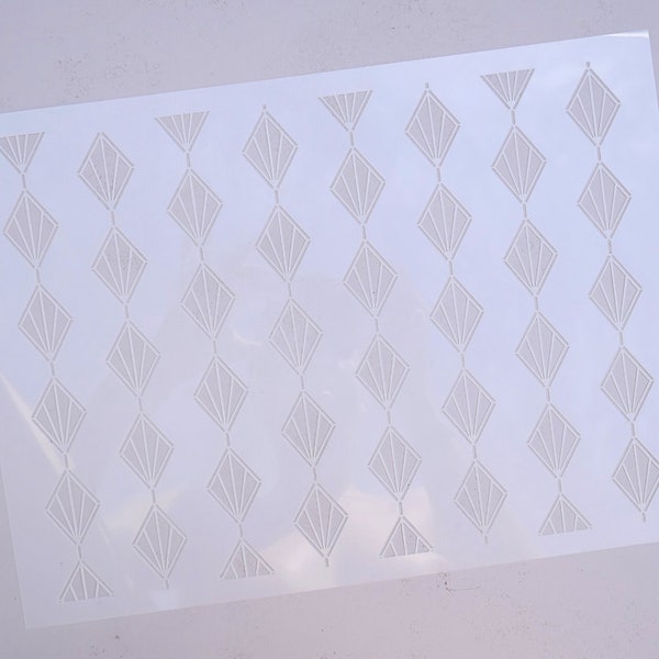 Diamond Pattern Stencil - Etsy