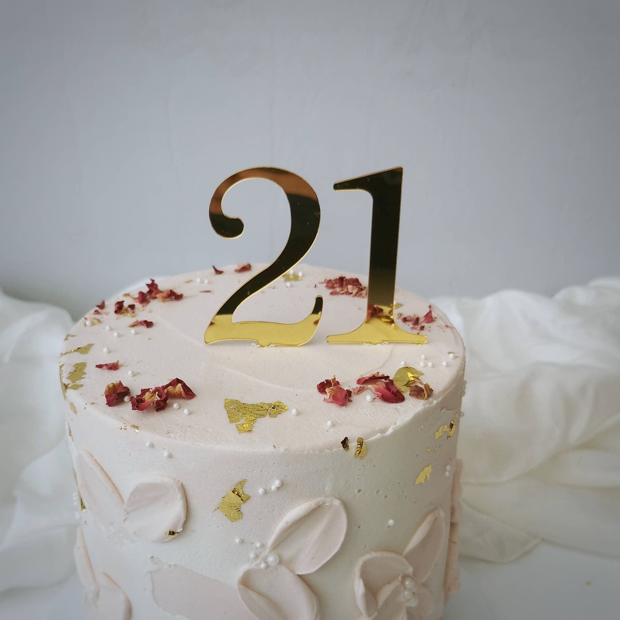 Cake Topper Numbers Gold Cake Topper Silver Cake Topper Cake - Etsy