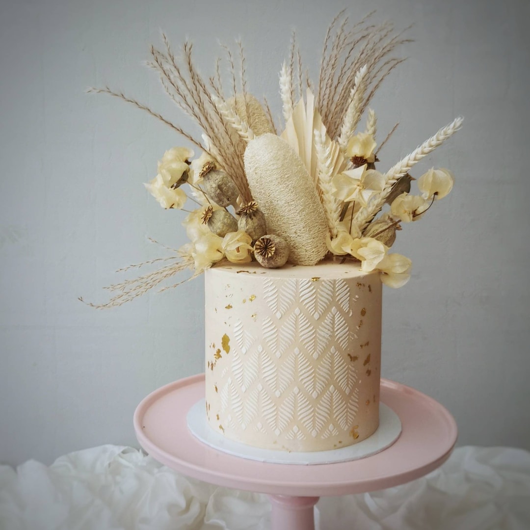 Cake Stencil Boho Cake Stencil Birthday Cake Stencil Wedding Decoration ...