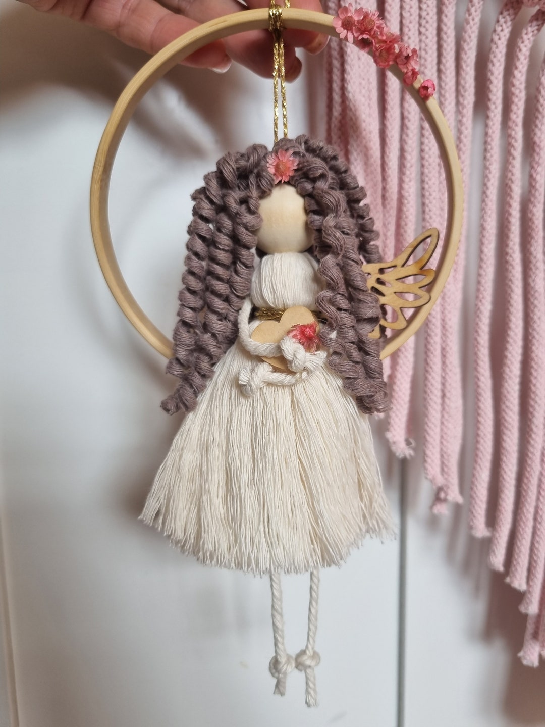 Macrame Angel - Etsy