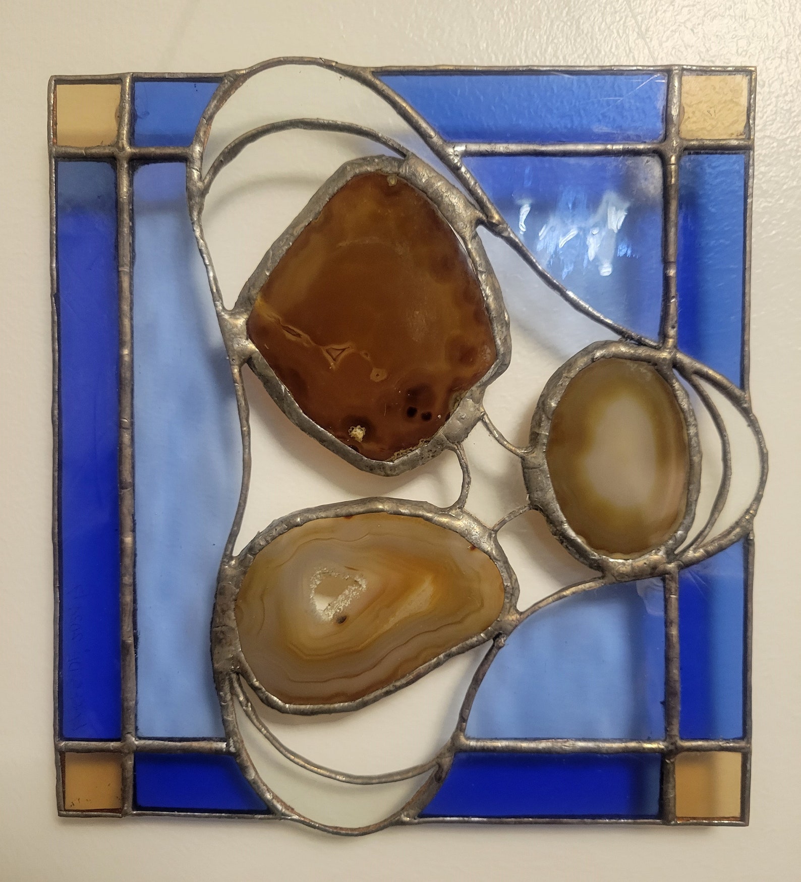 Stained Glass With Geodes - Multiple Designs - Etsy