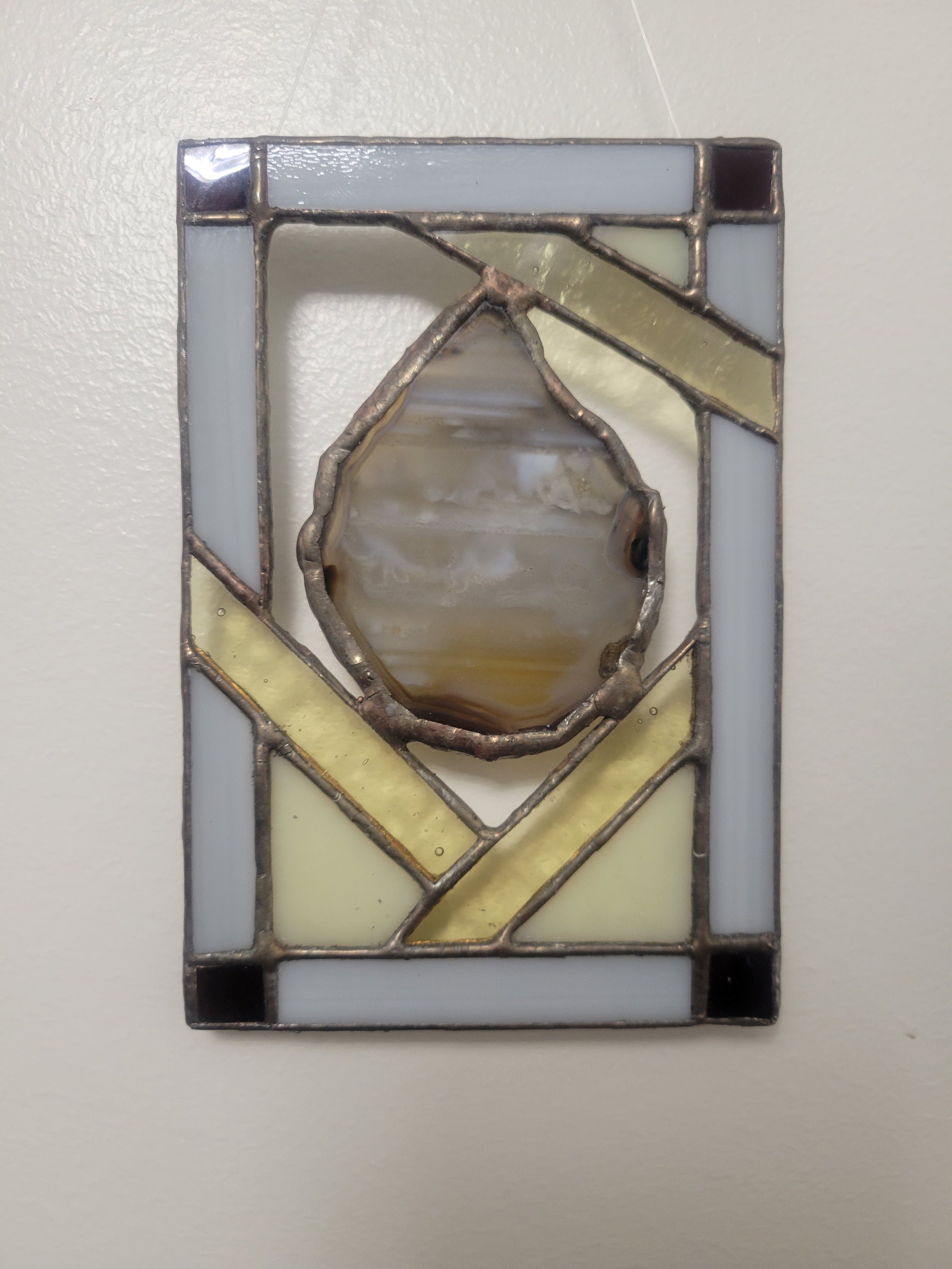 Stained Glass With Geode Multiple Designs - Etsy