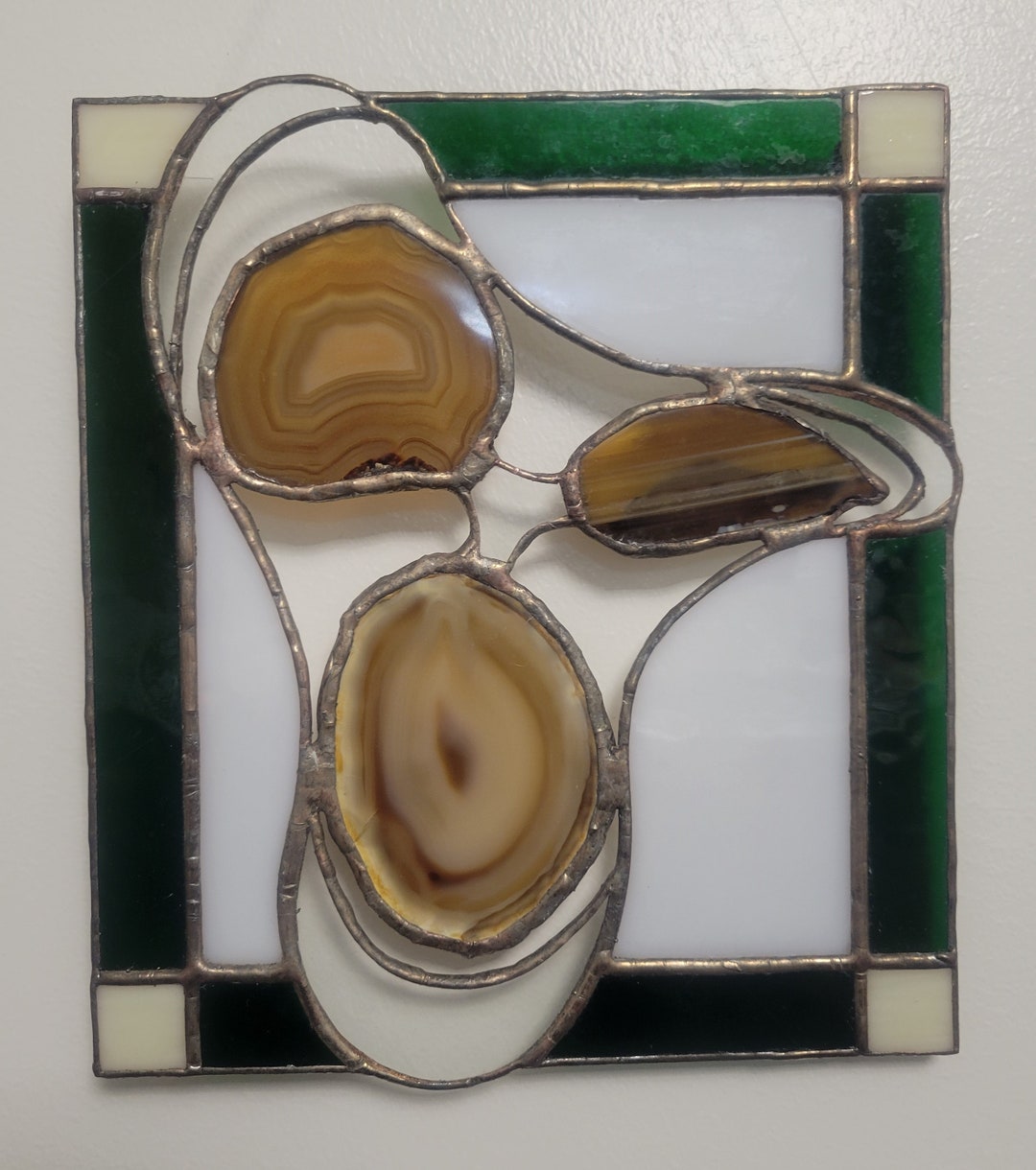 Stained Glass With Geodes - Multiple Designs - Etsy