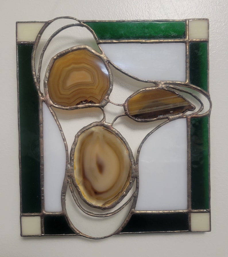 Stained Glass With Geodes - Multiple Designs - Etsy