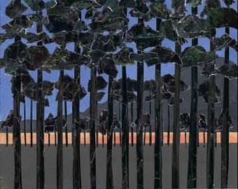 Tree Sentinel Series Collage field Sentinel - Etsy