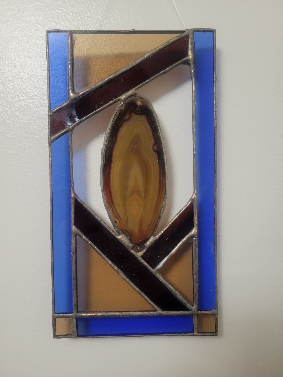 Stained Glass With Geode Multiple Designs - Etsy