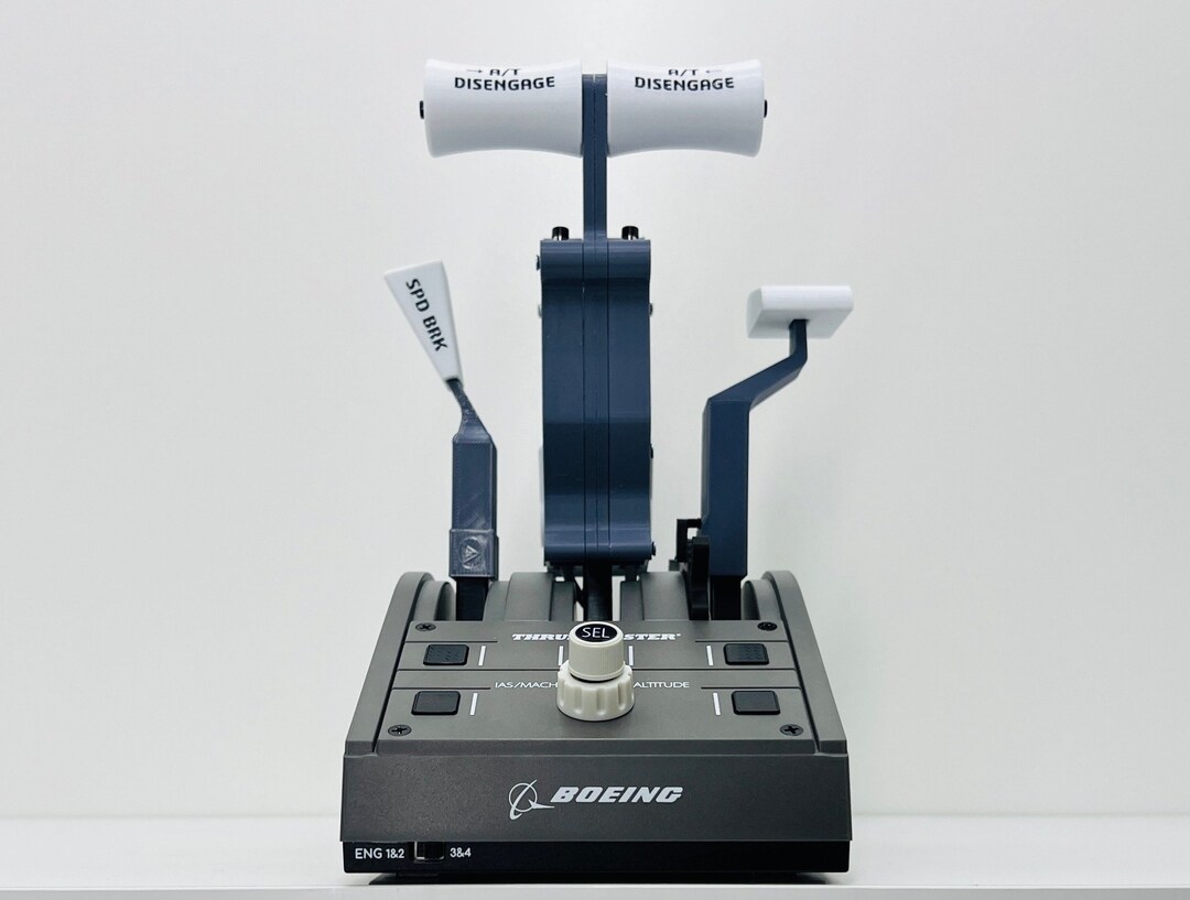 Boeing 737 Combined Gray Throttle Levers Set for Thrustmaster TCA ...