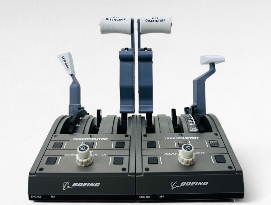 Boeing 737 Throttle Levers for Thrustmaster TCA Quadrant Boeing Edition ...