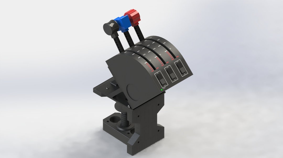 Angled Throttle Stand for Saitek Throttle Quadrant, Homecokpit Upgrade ...