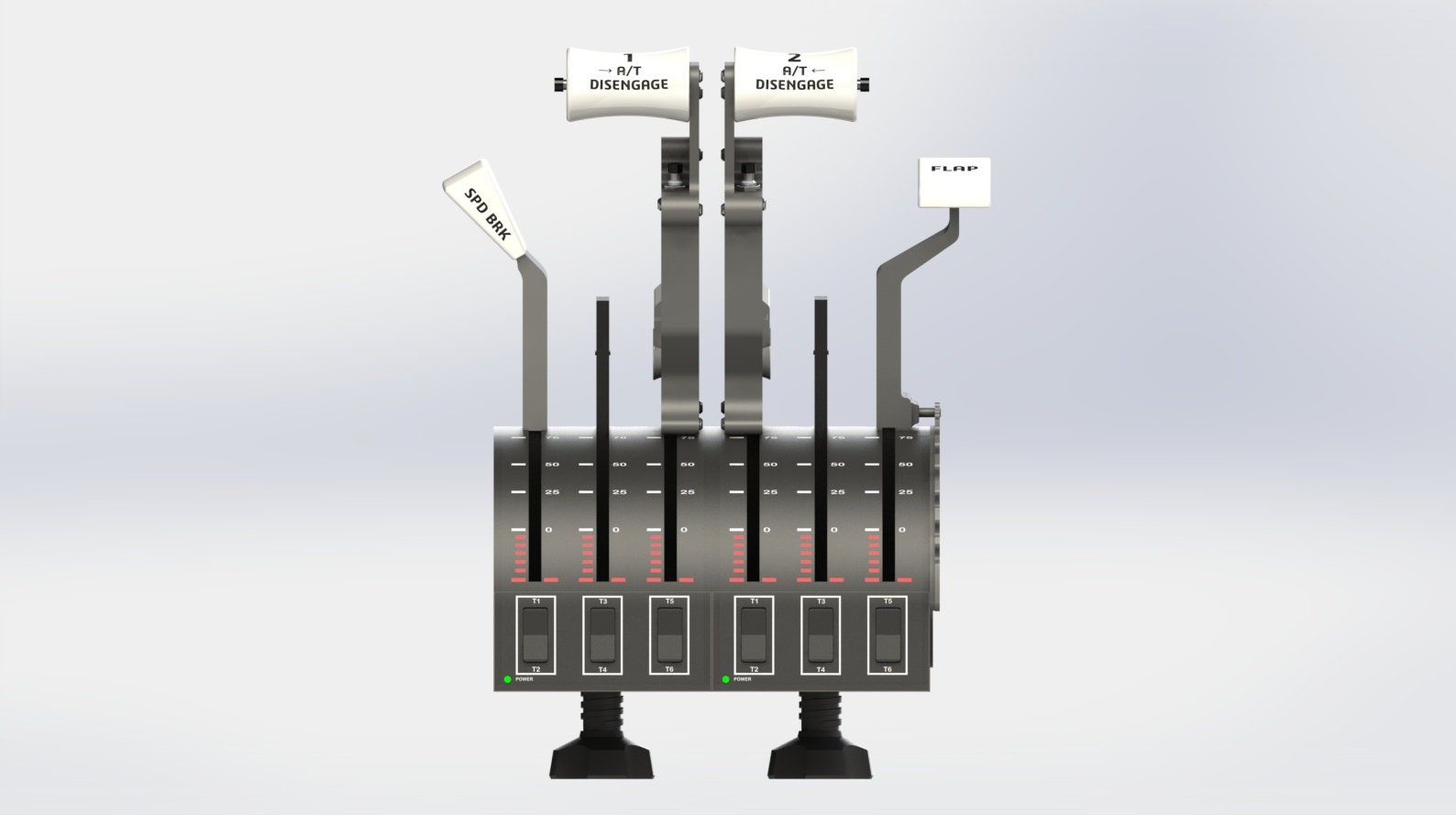 Boeing 737 Thrust Levers for Saitek: Flight Simulator Upgrade (3D ...