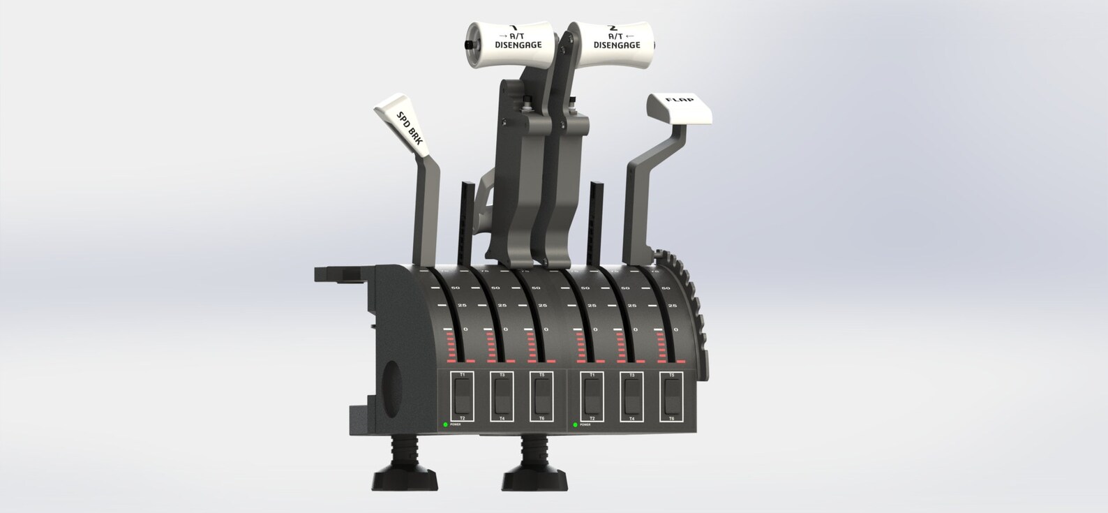 Boeing 737 Thrust Levers for Saitek: Flight Simulator Upgrade (3D ...