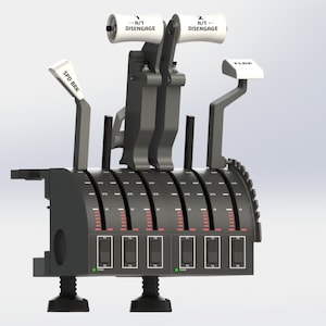 Boeing 737 Thrust Levers for Saitek: Flight Simulator Upgrade (3D ...