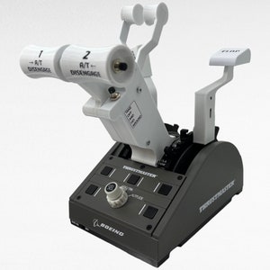 Boeing 737 Combined White Throttle Levers Set for Thrustmaster TCA ...