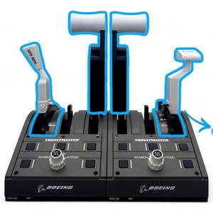 Boeing 777 Thrust Lever Set for Thrustmaster TCA - Flight Simulator Mod ...