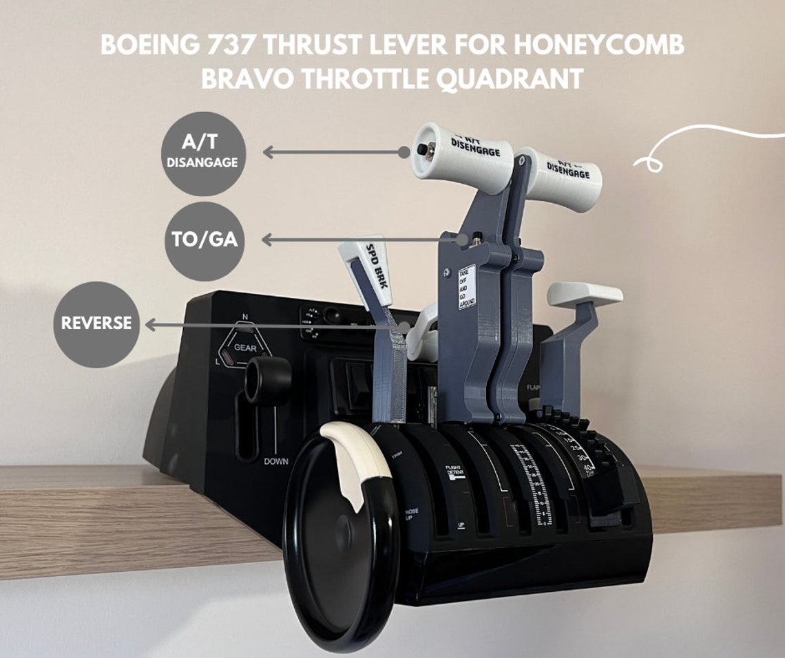 Boeing 737 Thrust Lever Full Set for the Honeycomb Bravo - Etsy UK