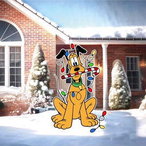 Mickey Merry Christmas Garden Decor | Outdoor Christmas Decorations ...