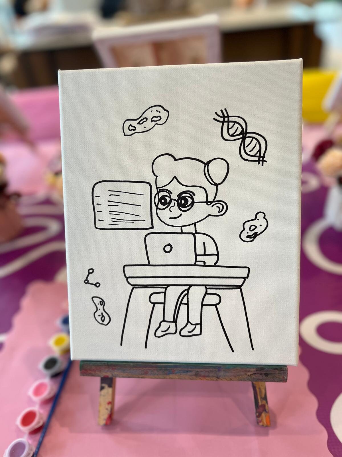 Science Paint Kids Party, Canvas, Paint Birthday, Art Station, Birthday ...