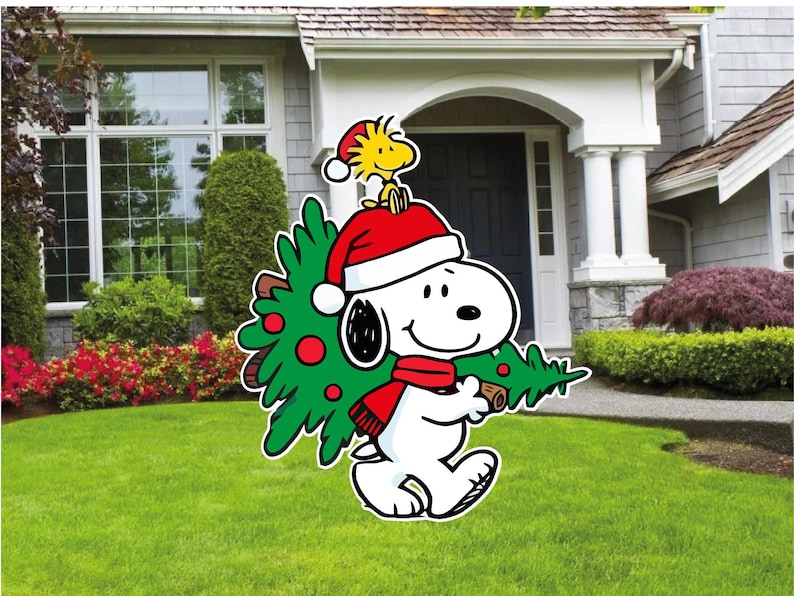 Christmas Charlie, Snoopy, Show Logo Yard Sign Cut Out - Etsy