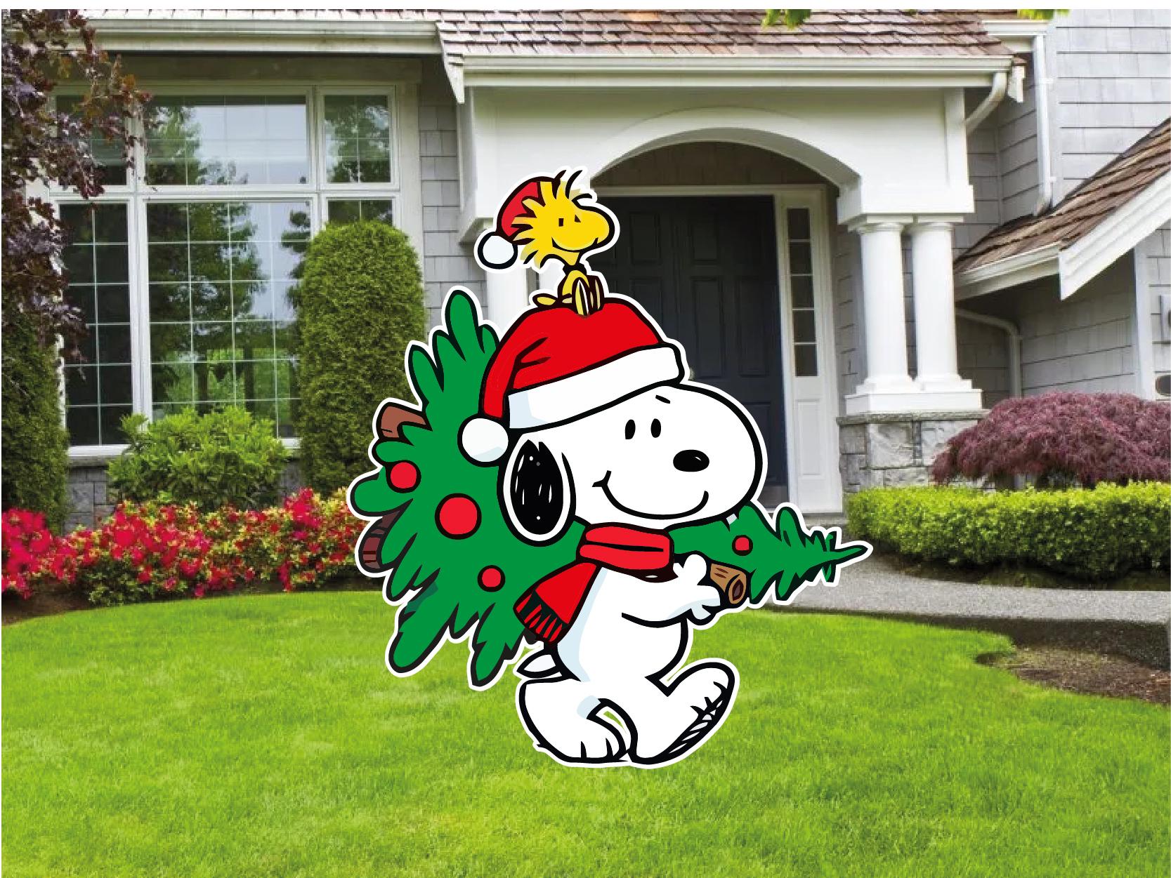 Christmas Charlie, Snoopy, Show Logo Yard Sign Cut Out - Etsy