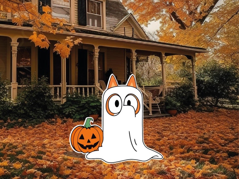 Bingo and Bluey Halloween Yard Decorations! Yard Sign - Etsy